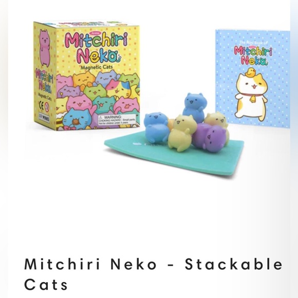 mitchiri neko | Toys | 2 Kawaii Mitchiri Neko Magnetic Cat Stacking ...